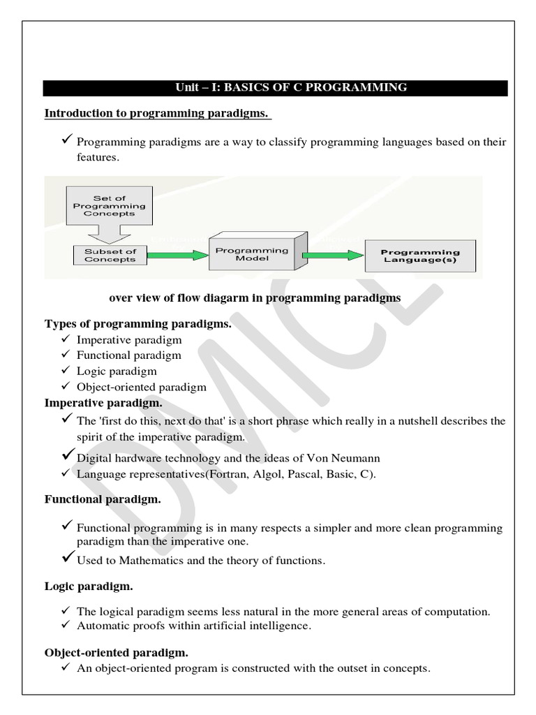 Unit 1 Notes Pdf Data Type Integer Computer Science 5676