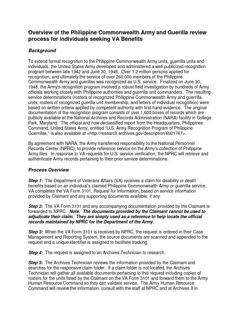 Guerilla Determination Process | PDF | United States Department Of ...