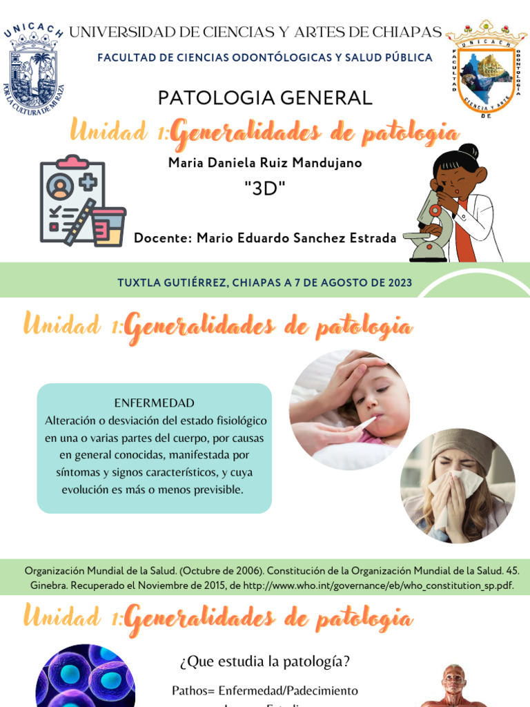 Presentación de Pato | PDF | Patología | Ciencias de la Salud