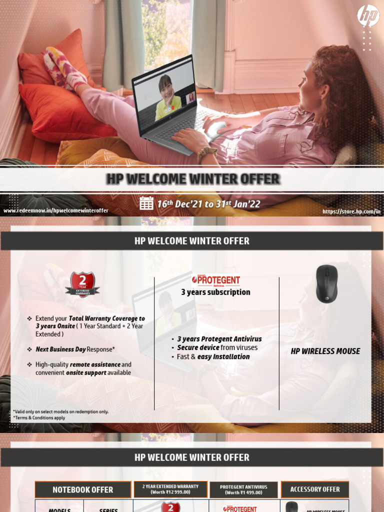 HP Welcome Winter Offer 2021-22 | PDF | Payments | Receipt