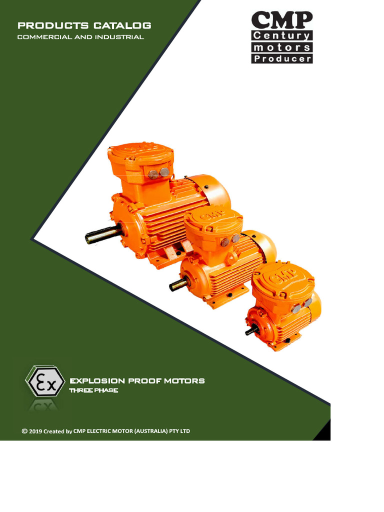 CMP Explosion Proof Motor Catalogue | PDF