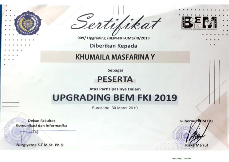 Upgrading Sertifikat | PDF