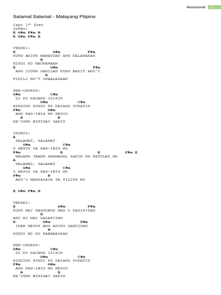 Salamat Salamat | PDF