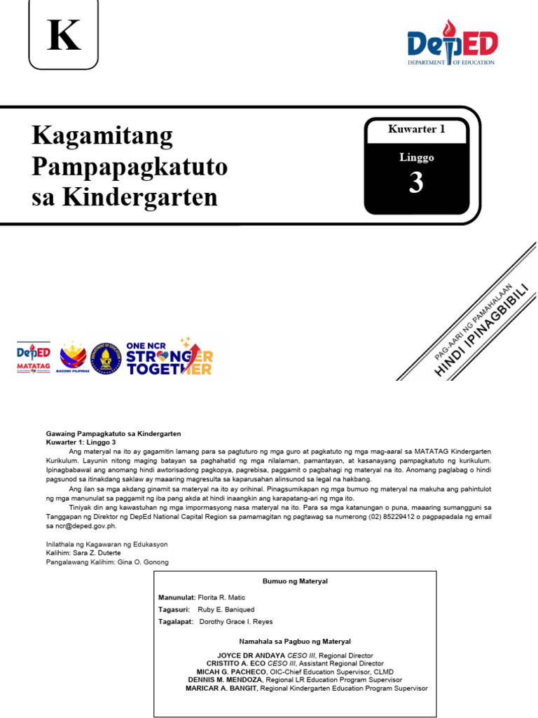 Revisedpdo Matatag Worksheet q1 Week 3 | PDF
