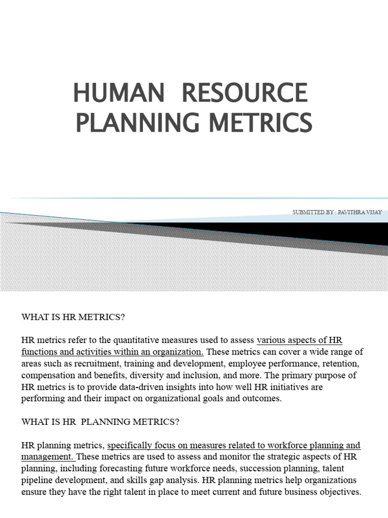 HRP METRICS New | PDF | Performance Indicator | Human Resource Management