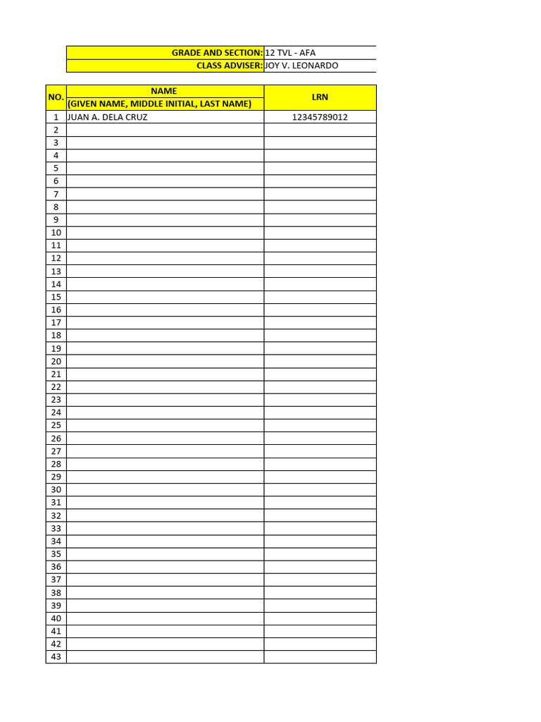 ID Form | PDF