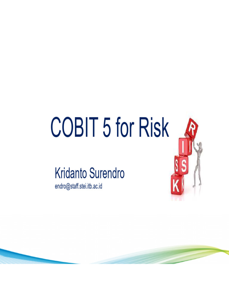 Microsoft PowerPoint - Cobit 5 for Risk - UMB 2022 (1) | PDF | Risk ...