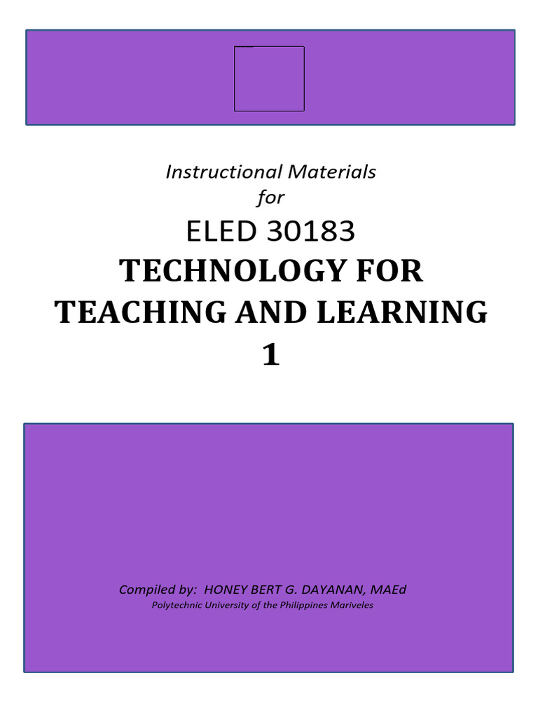 Module 1 Technology-For-Teaching-And-Learning | PDF | Educational ... Module 1 Technology-For-Teaching-And-Learning | PDF | Educational ...