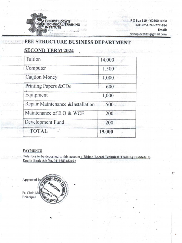 Fee Structure | PDF