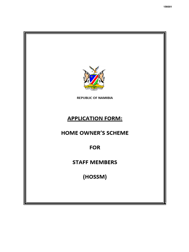 Namibia Home Owner's Scheme Application | PDF | Surety | Guarantee