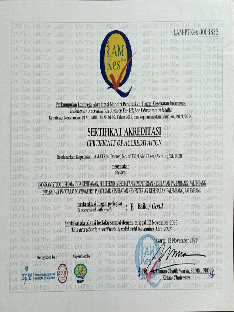 Sertifikat Akreditasi D3 Kebidanan | PDF