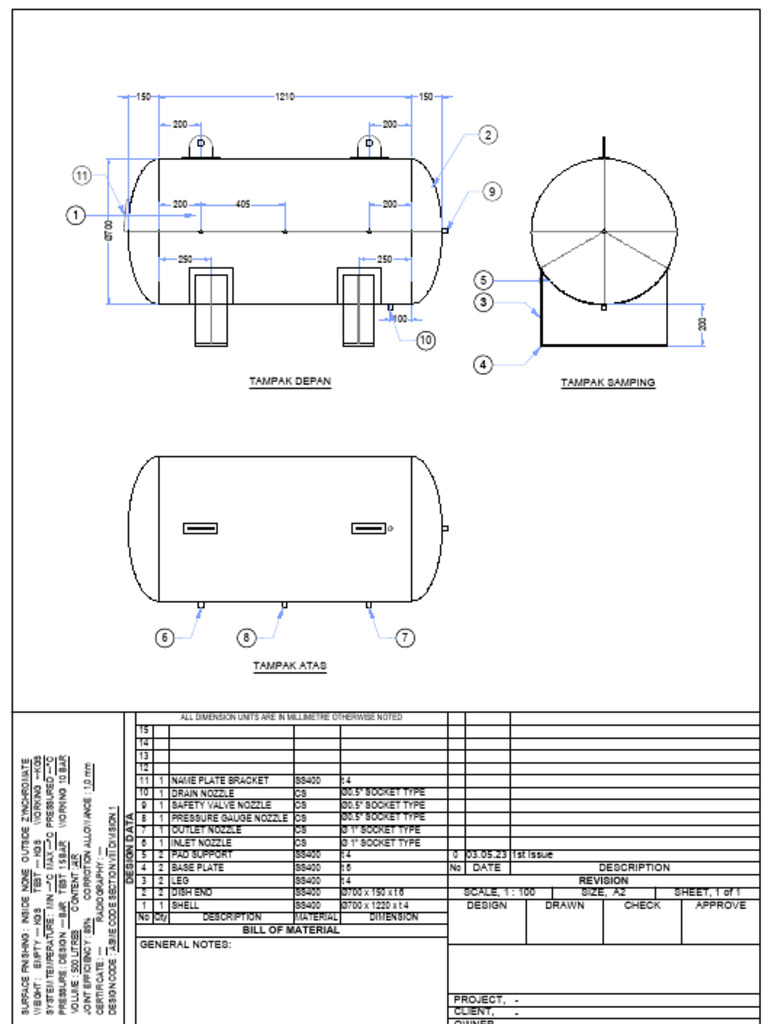ART500-Horizontal (1) | PDF | Gases | Mechanical Engineering