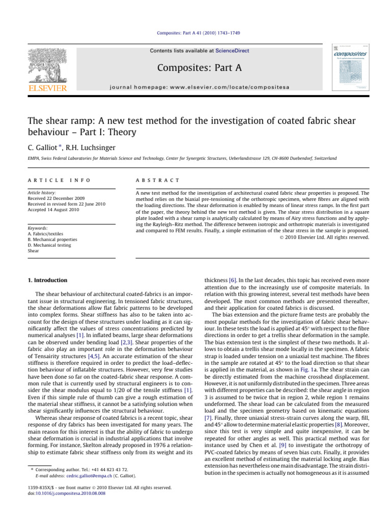 The Shear Ramp: A New Test Method For The Investigation of Coated ...