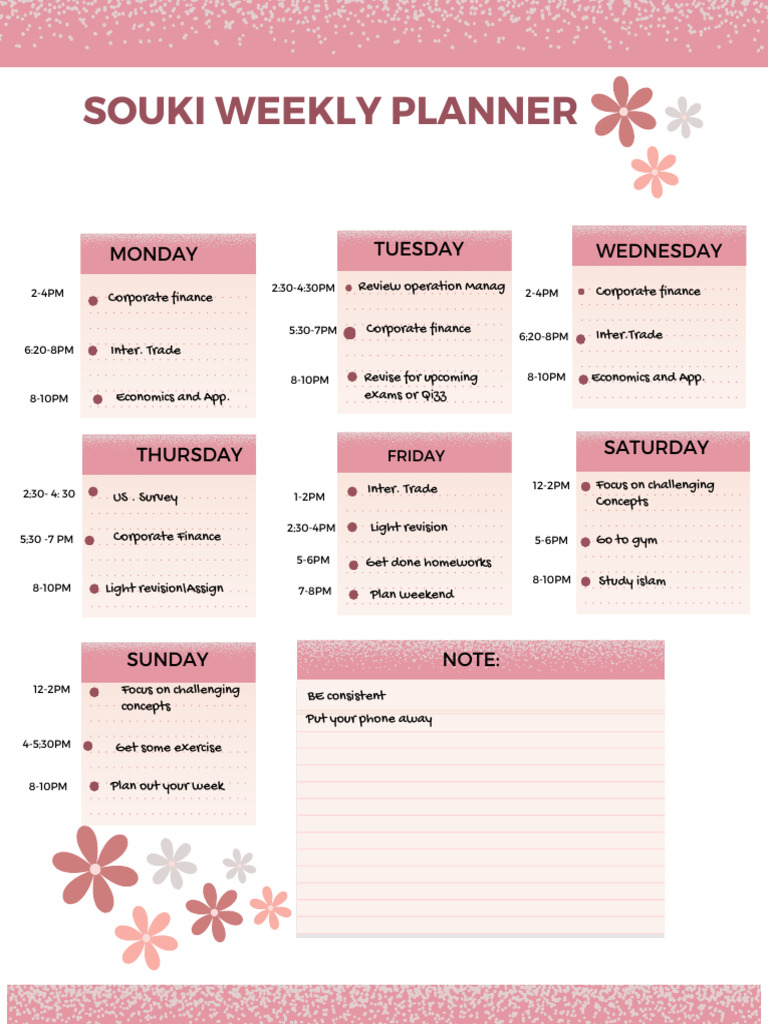 Souki Planner | PDF