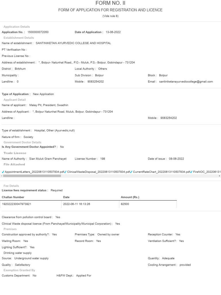 CE Application Copy For Ayurvedic College | PDF | Medicine | Health Care