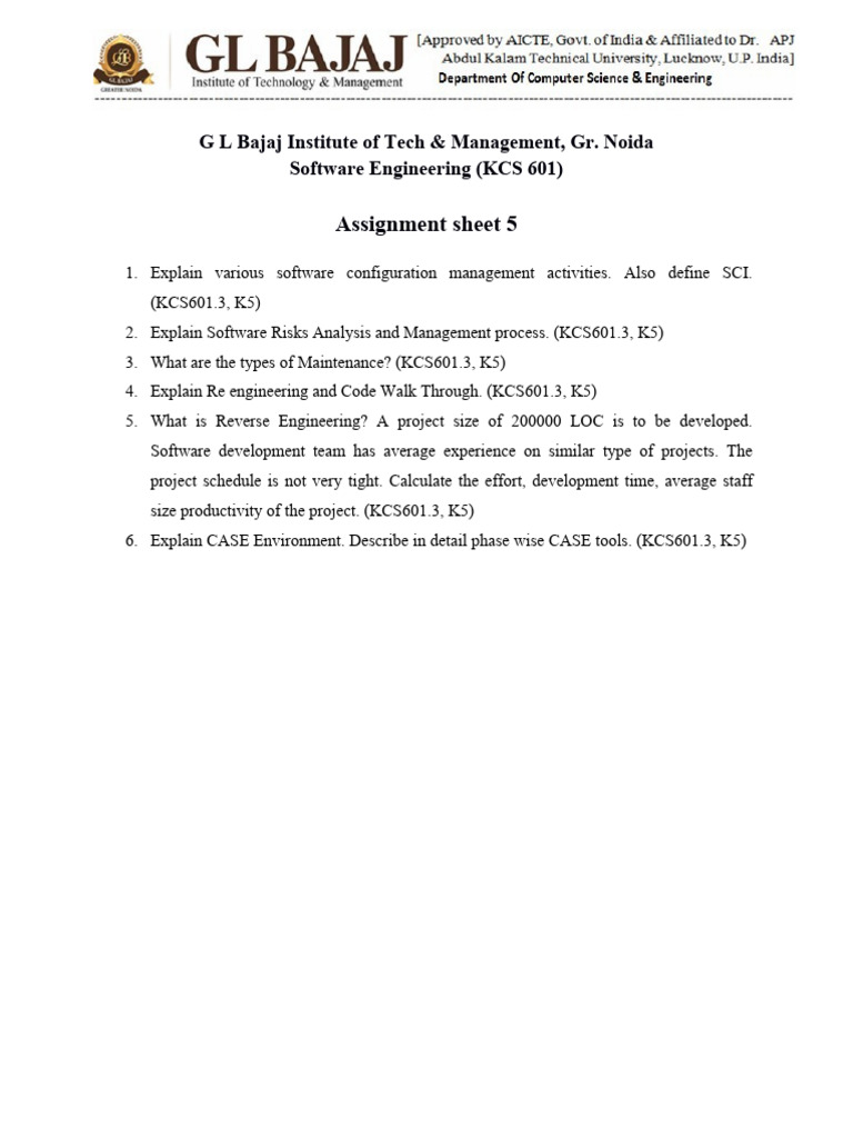 Software Engineering Assignment Unit 1 | PDF | Technology & Engineering