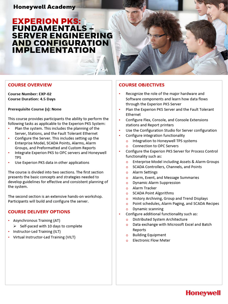 EXP 02 Experion PKS Fundamentals Server Engineering and Configuration Implementation | PDF ...