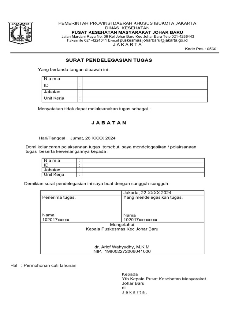 Form Cuti Tahunan | PDF