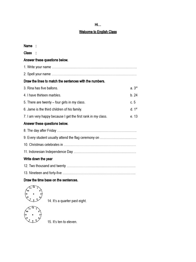 Diagnostic Test Grade 7 | PDF