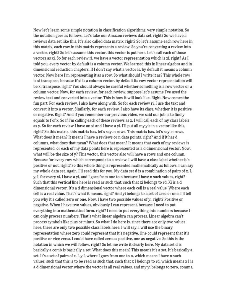 18 2 Data Matrix Notation Mp4 Pdf Matrix Mathematics Statistical Classification