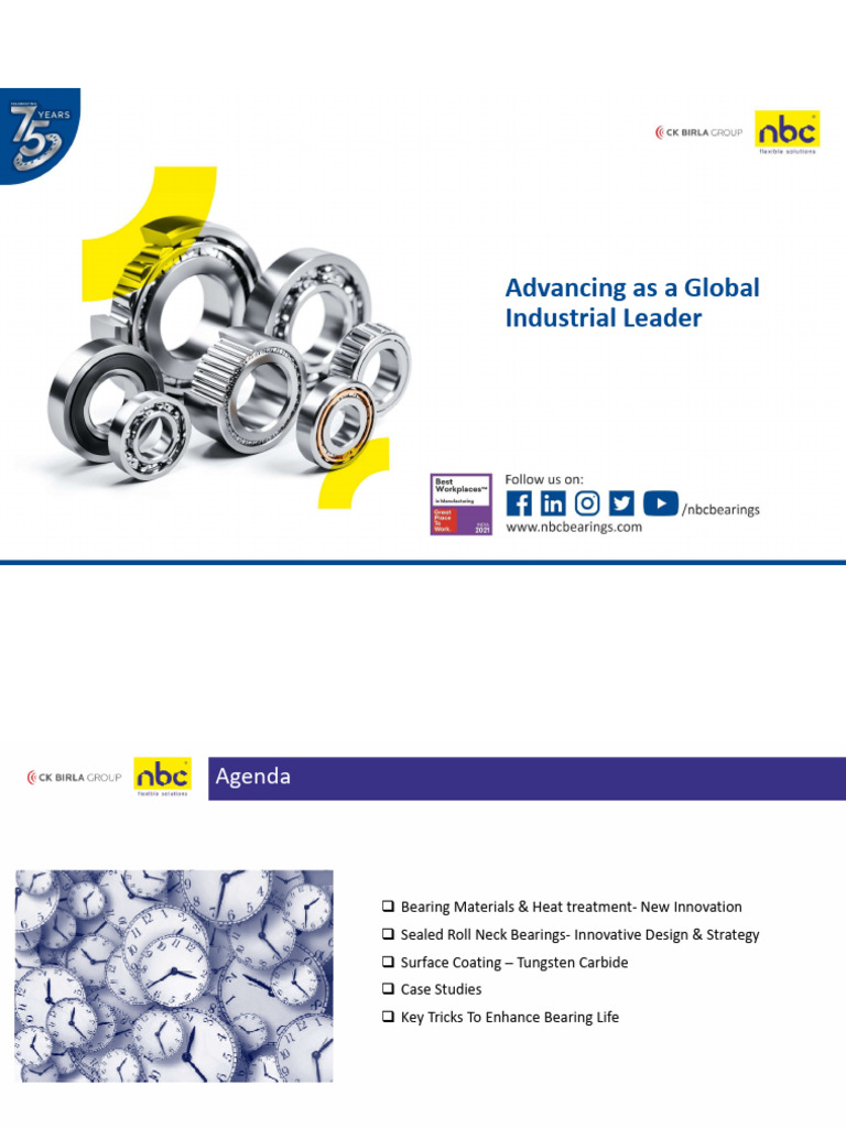 NBC Bearings | PDF | Bearing (Mechanical) | Wear