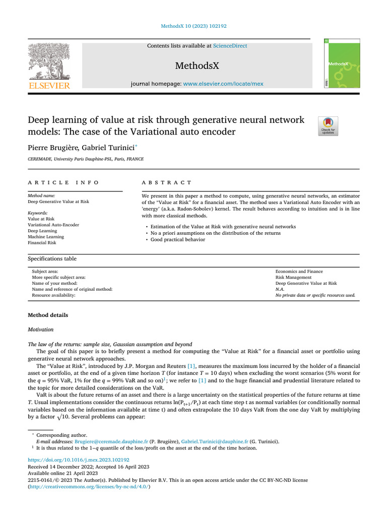 VAR Paper | PDF | Value At Risk | Normal Distribution