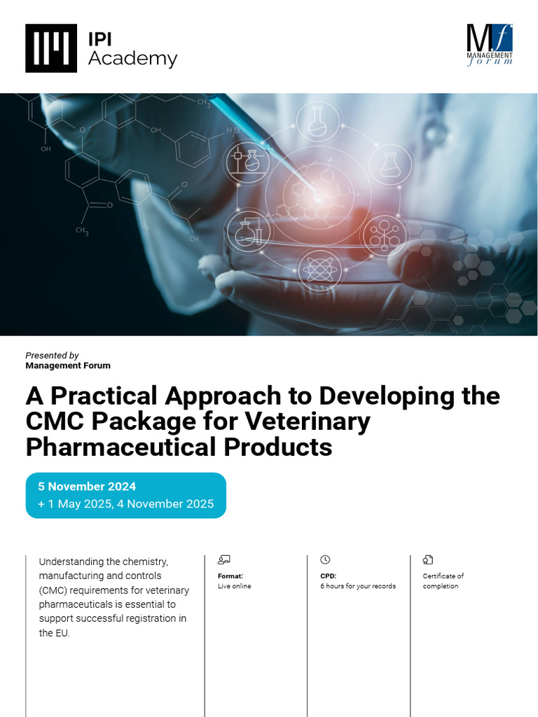 IPI 2715 A Practical Approach To Developing The CMC Package For ...