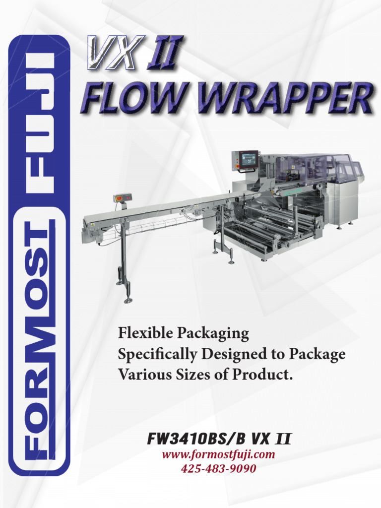 vx2 Flow Wrapper Brochure | PDF | Technology & Engineering