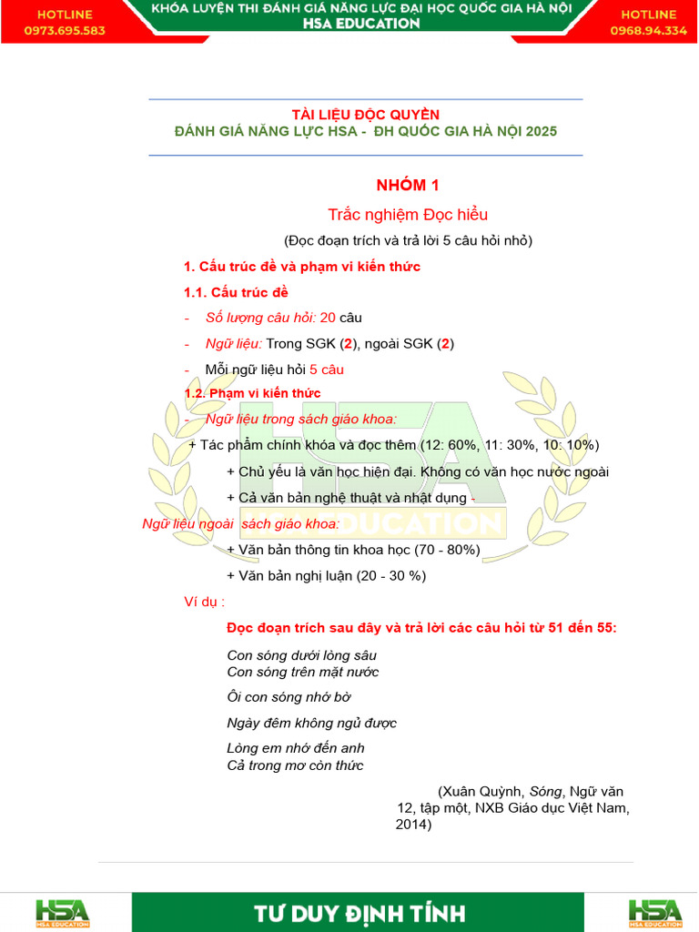 NHM 1 - TRC Nhim C Hiu | PDF