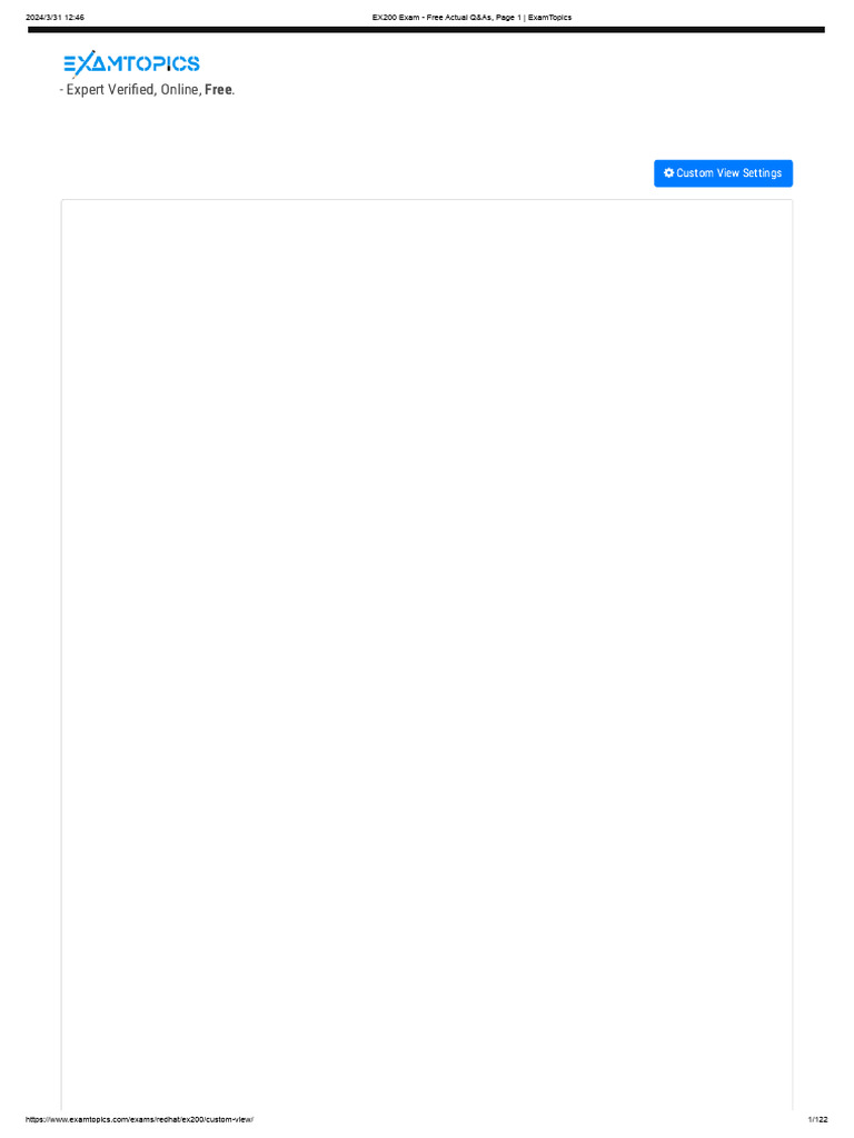 EX200 Exam Q&A: Network Configuration | PDF | Utility Software | Operating System Technology