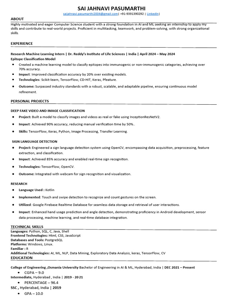 Shubham Wadekar Resume Template | PDF | Machine Learning | Artificial ... Shubham Wadekar Resume Template | PDF | Machine Learning | Artificial ...