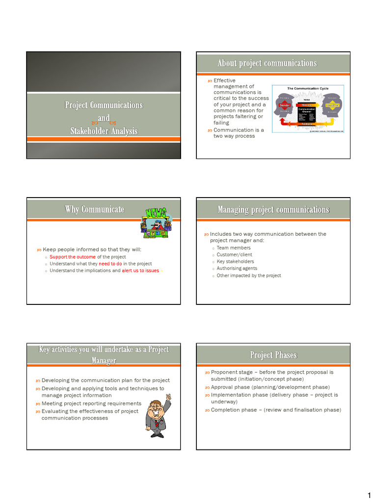 Project Communications and Stakeholder Analysis | PDF | Information ...