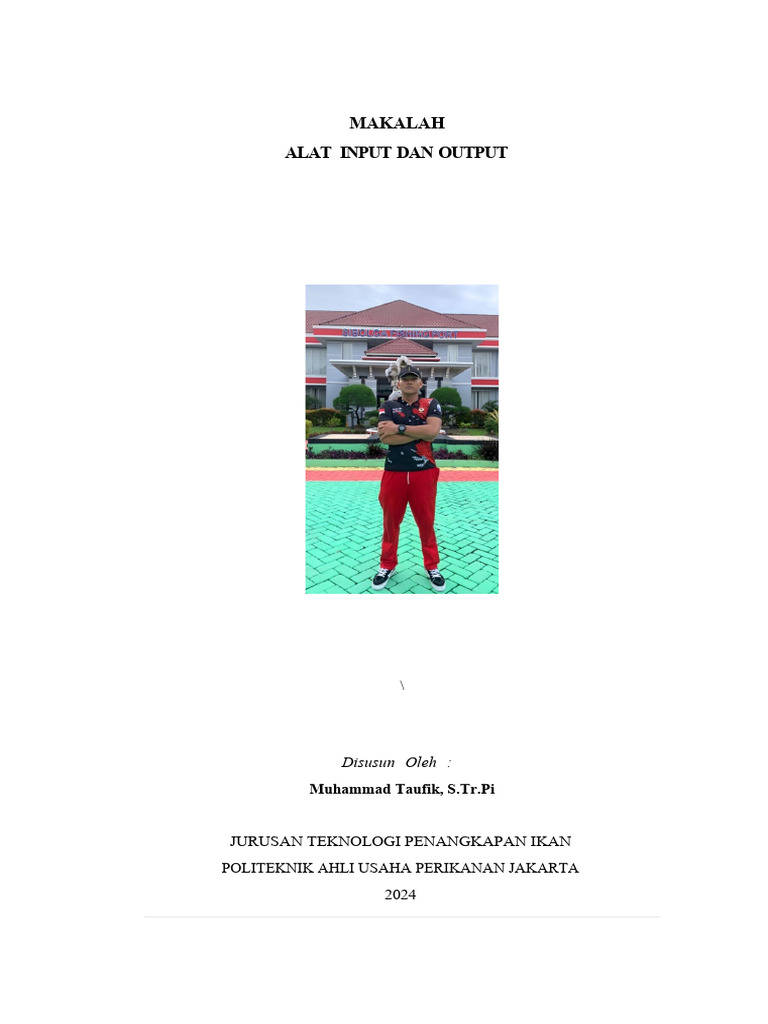 Alat Input dan Output Komputer | PDF | Komputer