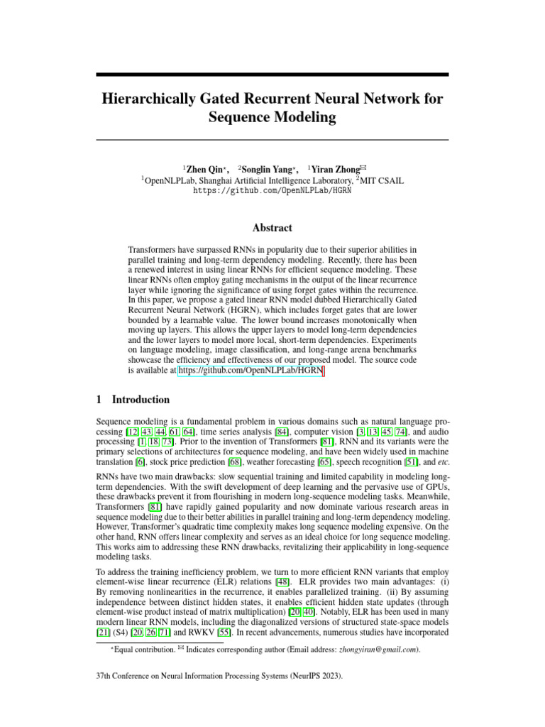 Hierarchically Gated Recurrent | PDF | Eigenvalues And Eigenvectors | Convolution