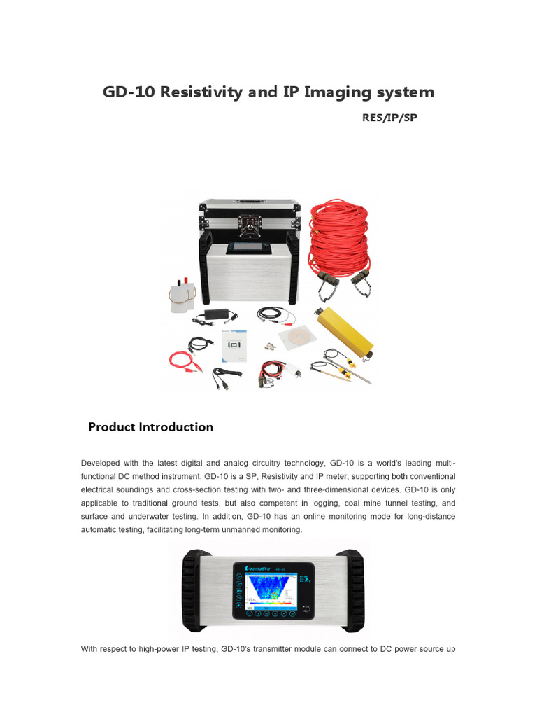 GD-10 Introduction | PDF | Power Supply | Analog To Digital Converter