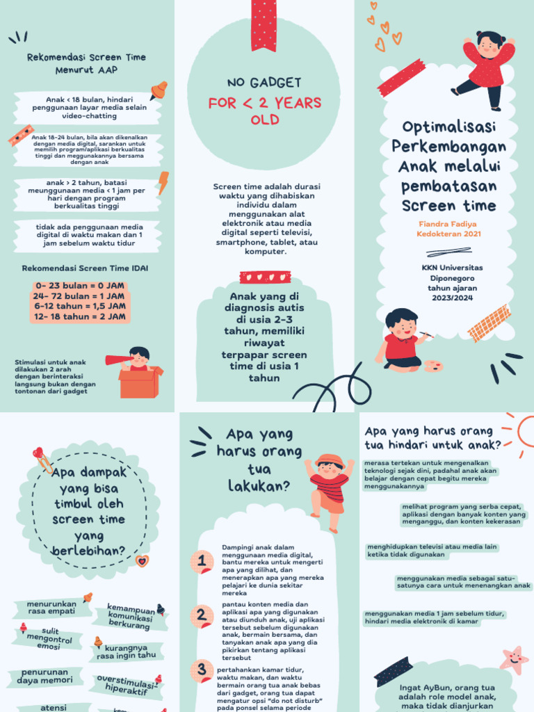 Leaflet Screen Time Anak | PDF