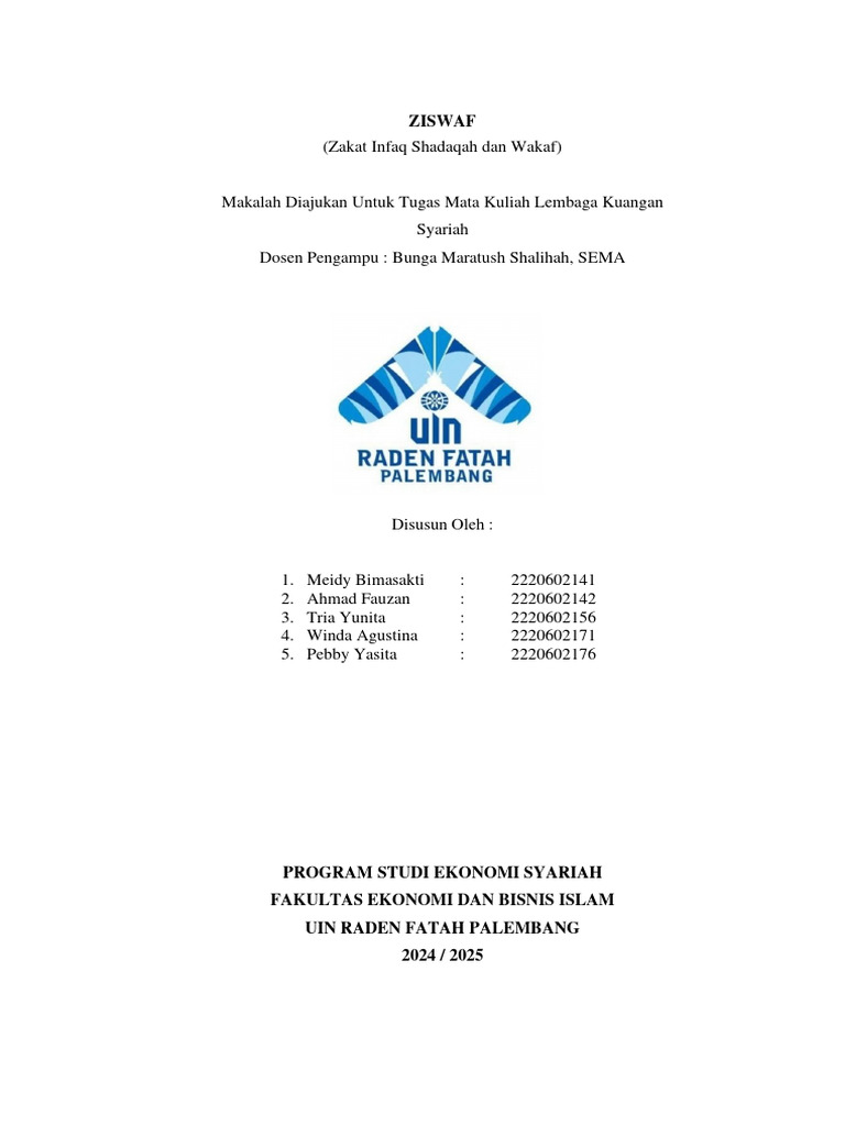 Makalah Kelompok Ziswaf | PDF