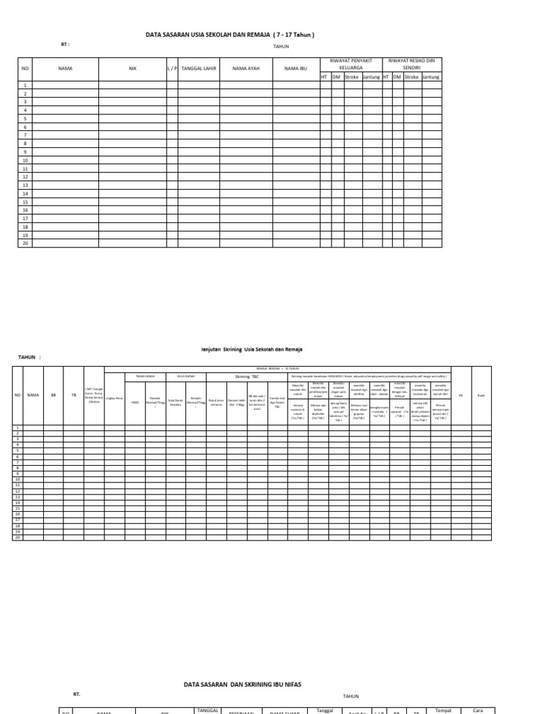Blanko Skrining ILP | PDF
