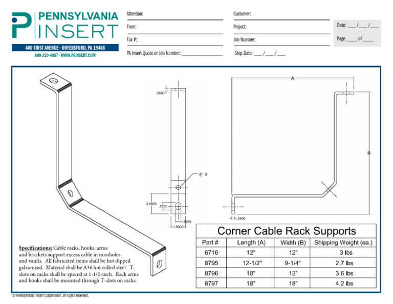 Corner Cable Rack Support 1 | PDF