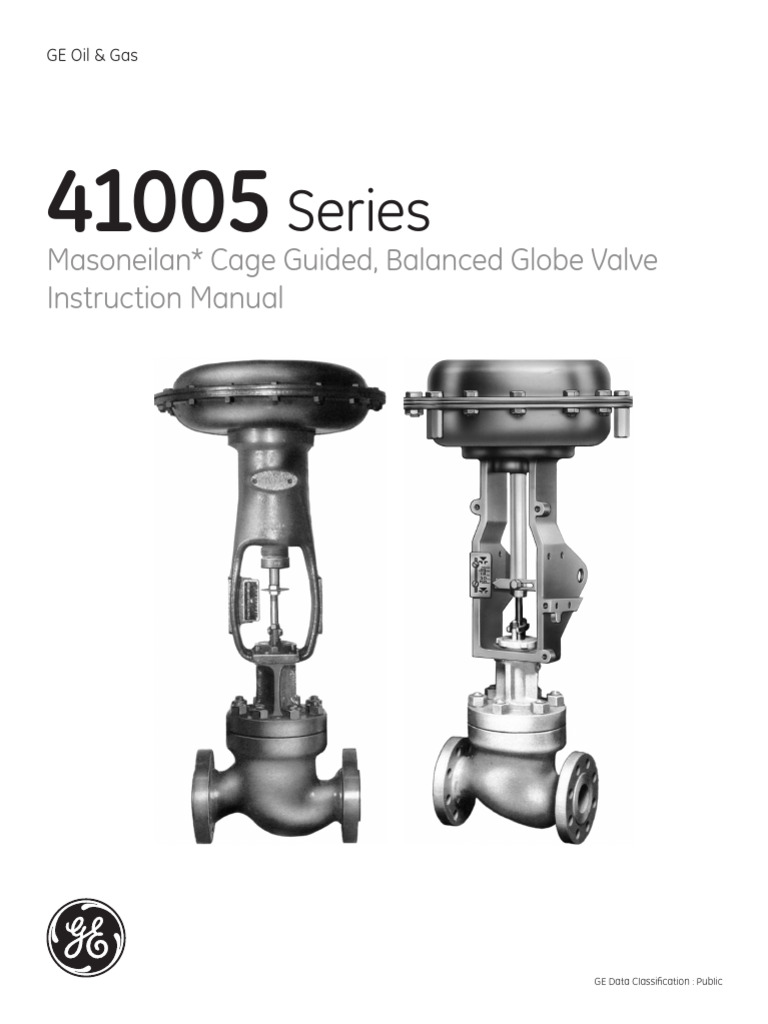 Control Valve - Instruction Manual - GE MN-41005 | PDF | Valve ...