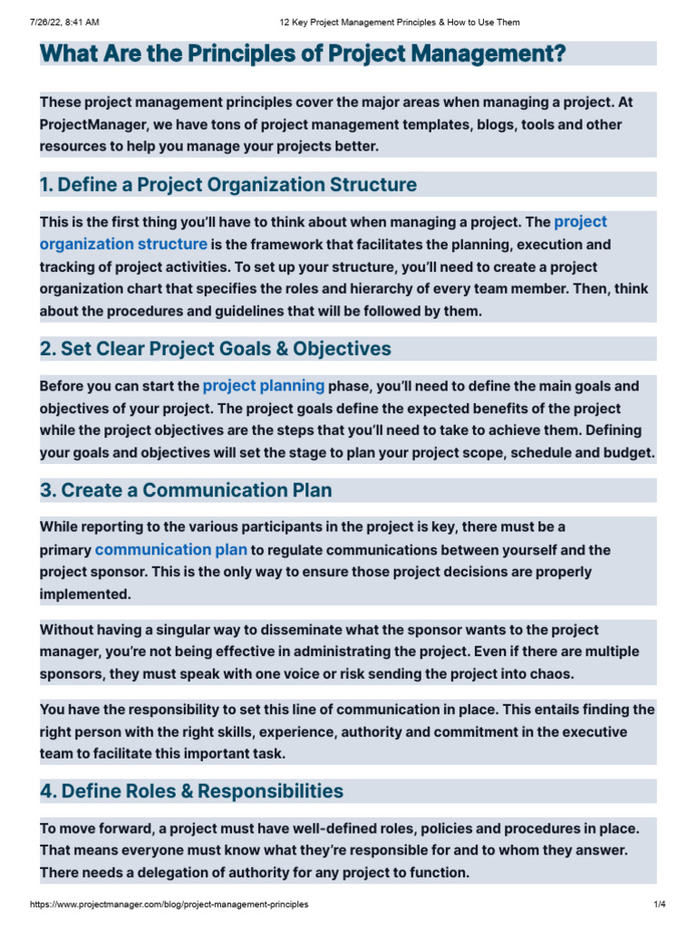 Project Management Essentials | PDF | Project Management | Business