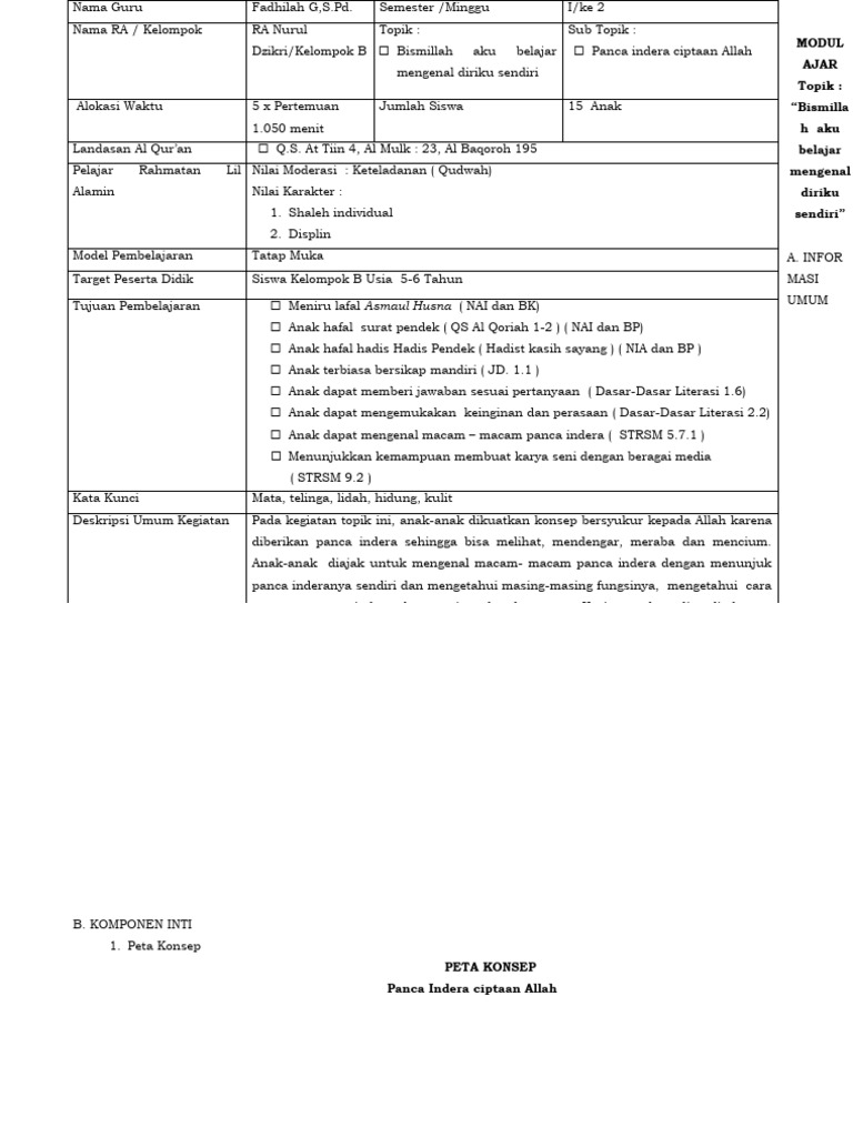 Modul Ajar Kel B M1 | PDF