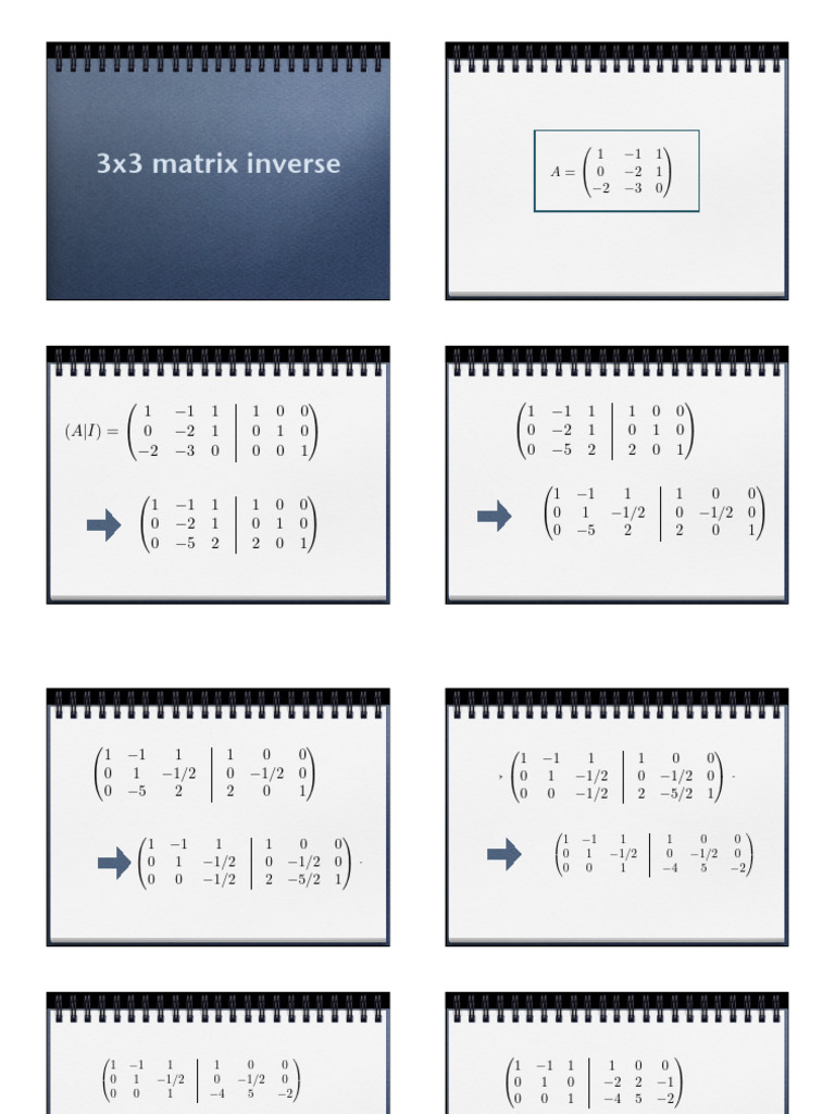 3 by 3 Matrix Inverse | PDF | Functional Analysis | Mathematics
