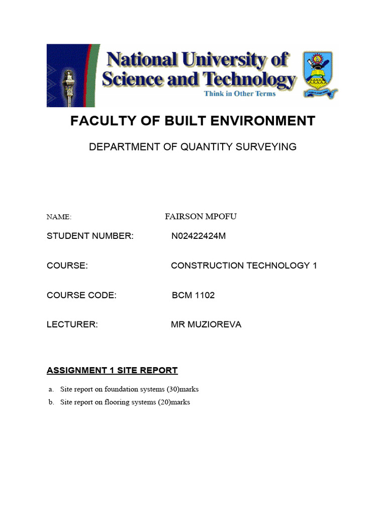 Mosaic Assignment | PDF | Foundation (Engineering) | Deep Foundation