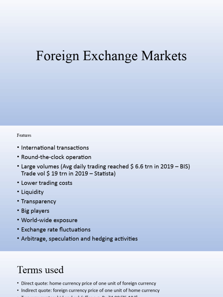 Understanding Foreign Exchange Markets | PDF | Foreign Exchange Market ...