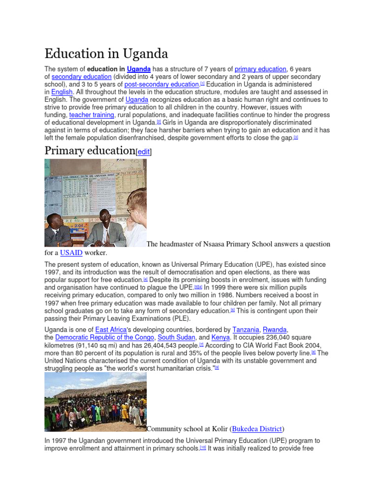 Education in Uganda | PDF