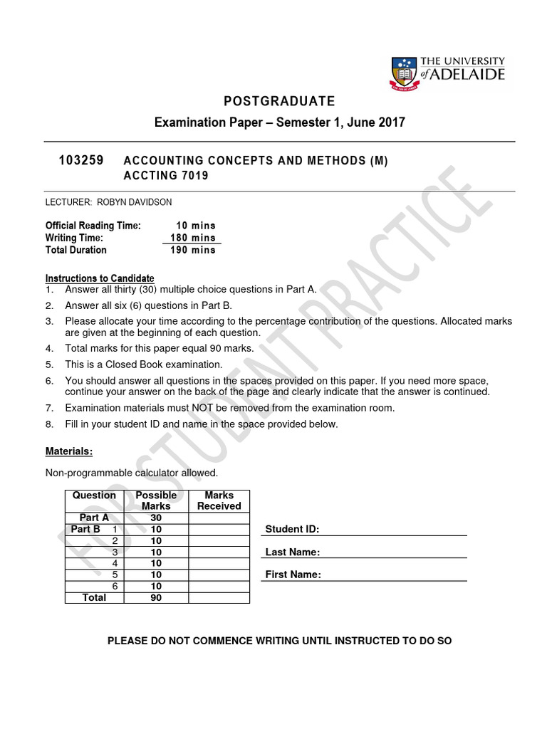 2017 ACM s1 ADEL Final Exam | PDF | Debits And Credits | Banks 2017 ACM s1 ADEL Final Exam | PDF | Debits And Credits | Banks