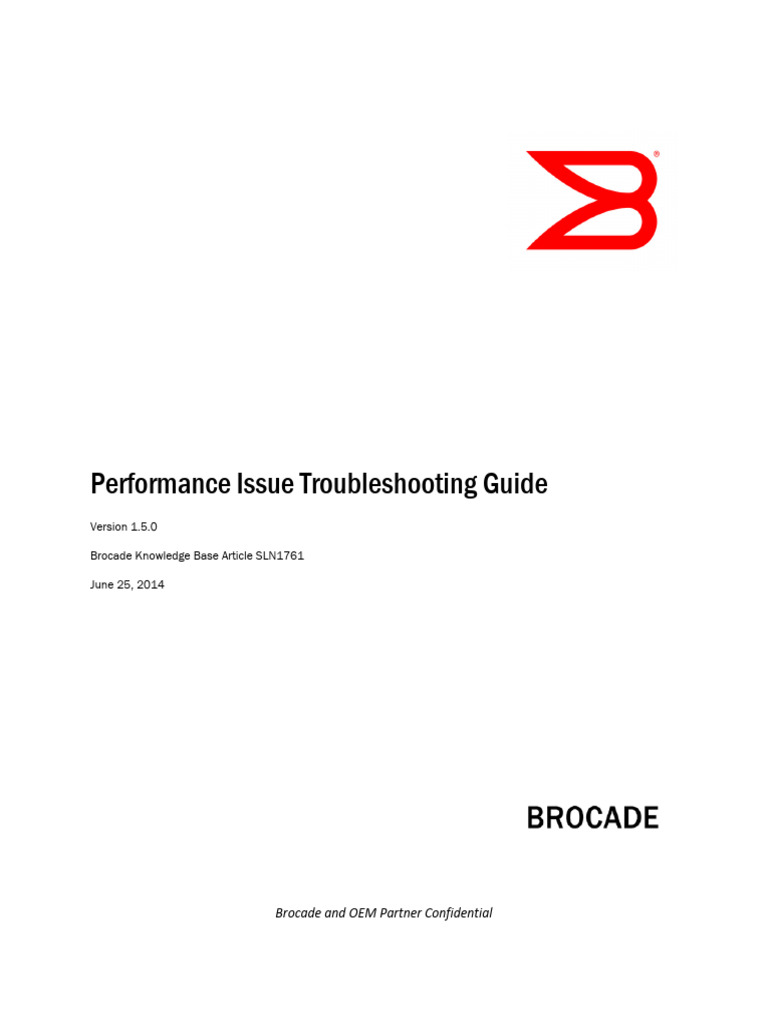 Performance Issue Troubleshooting - v1.5 | PDF | Error Detection And Correction | Computing