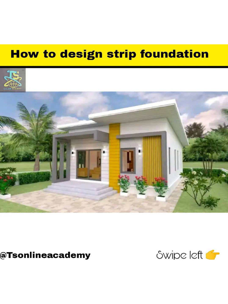 How To Design Strip Foundation | PDF