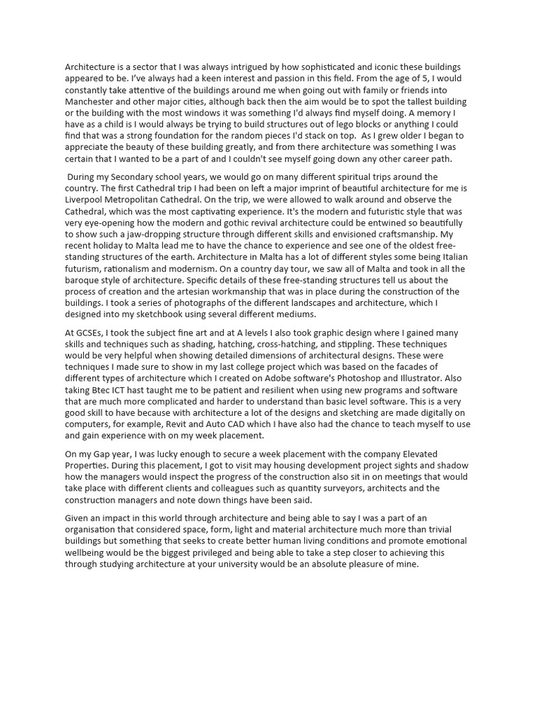 Architecture Is A Sector That I Was Always Intrigued by How ...